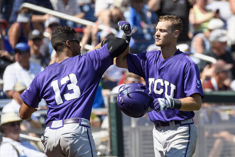 Tcu Second Baseman Cam Warner 4 Editorial Stock Photo - Stock Image ...