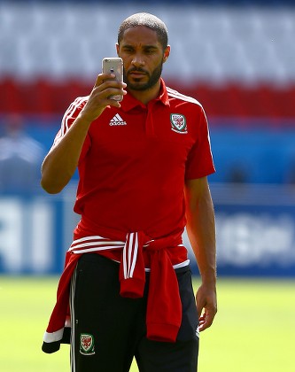 Ashley Williams Wales During Training Session Editorial Stock Photo ...