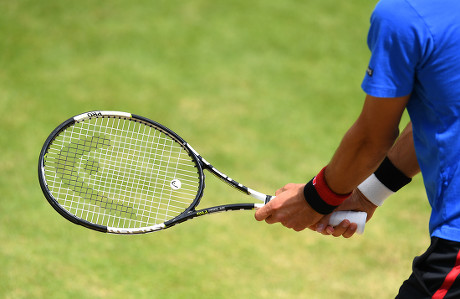 Novak Djokovic Holds His Racket During Editorial Stock Photo - Stock ...
