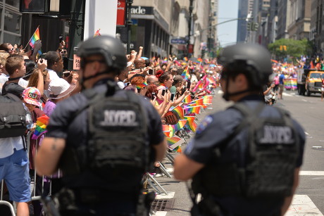 Atmosphere During Lgbt Pride Parade Editorial Stock Photo - Stock Image ...