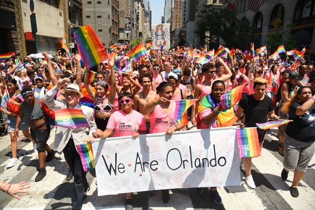 Atmosphere During Lgbt Pride Parade Editorial Stock Photo - Stock Image ...