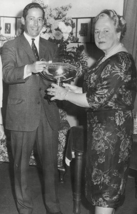Violet Gillieson Receiving Trophy Sheringham Captain Editorial Stock ...