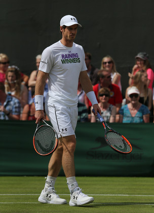 Andy Murray Holding Two Tennis Rackets Editorial Stock Photo - Stock ...