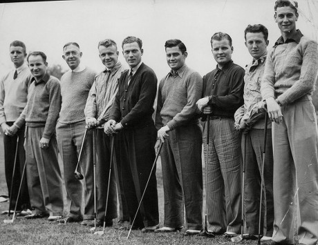 Americas Walker Cup Team Sunningdale Lr Editorial Stock Photo - Stock ...