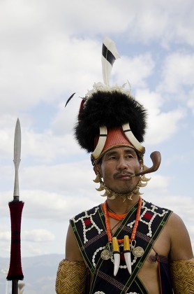 Warrior Konyak Tribe Waiting Perform Ritual Editorial Stock Photo ...