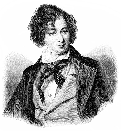 Historical Illustration 19th Century Portrait Benjamin Editorial Stock ...