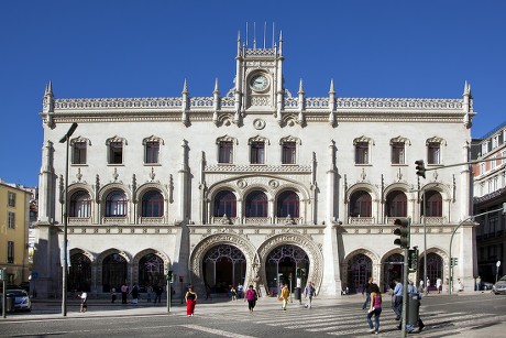 Rossio Railway Station Estacao Do Rossio Editorial Stock Photo - Stock ...