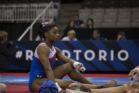 Simone Biles During Podium Training Day Editorial Stock Photo - Stock ...