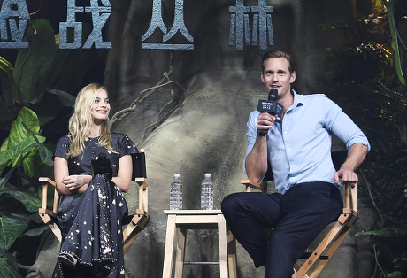 Margot Robbie Alexander Skarsgard Editorial Stock Photo - Stock Image ...