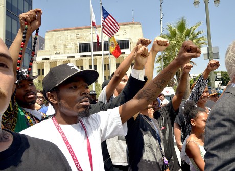 Unity Protest March, Los Angeles, USA - 08 Jul 2016 Stock Pictures ...