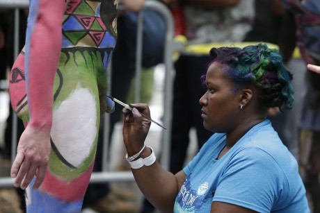 Atmosphere During Bodypainting Day Organized By Editorial Stock Photo ...
