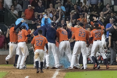 Houston Astros Celebrate Houston Astros Third Editorial Stock Photo ...
