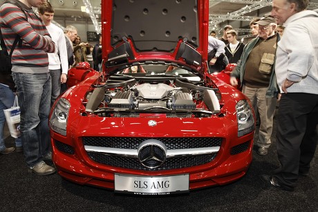 Raised Hood Mercedes Benz Sls Amg Editorial Stock Photo - Stock Image ...
