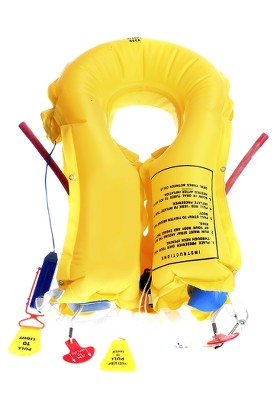 Life Jacket Plane Air Valves Two Editorial Stock Photo - Stock Image ...