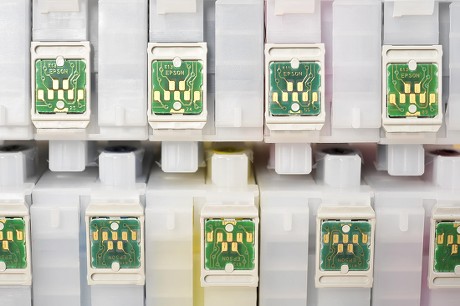 Empty Ink Cartridges Inkjet Printer Editorial Stock Photo - Stock Image ...
