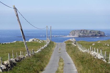Country Road Isle Doagh Inishowen Peninsula Editorial Stock Photo ...