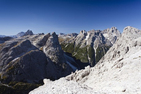 During Alpinisteig Climbing Route Overlooking Einser Editorial Stock ...