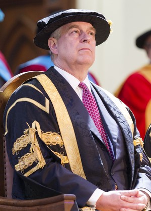 Prince Andrew Attends Graduation Ceremony Huddersfield Editorial Stock ...