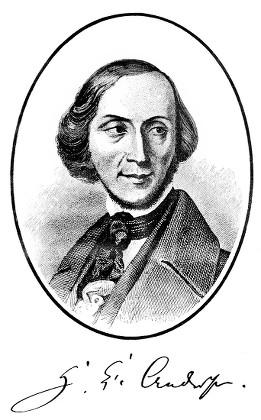 Historical Print Portrait Hans Christian Andersen Editorial Stock Photo ...