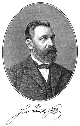 Historical Print Portrait Heinrich Gotthardt Von Editorial Stock Photo ...
