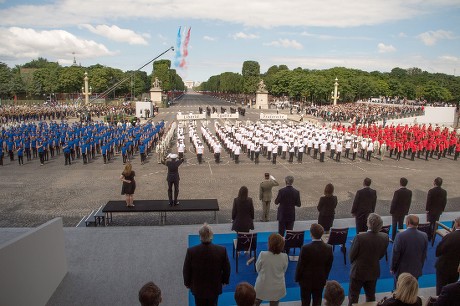 French Students Sing National Anthem On Editorial Stock Photo - Stock ...