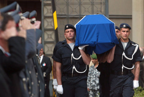 Soldiers Carrying Coffin Frenchman Michel Seurat Editorial Stock Photo ...