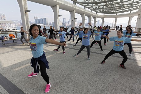 Southeast Asian Women Dancing Zumba On Editorial Stock Photo - Stock ...