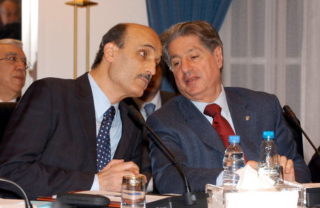 Leader Lebanese Forces Samir Geagea Former Editorial Stock Photo ...