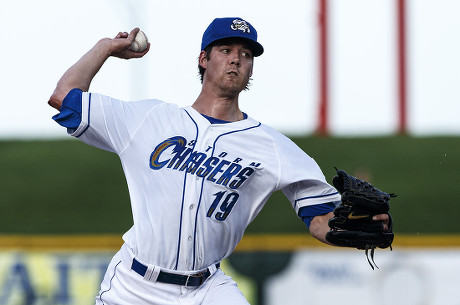 Las Vegas 51's v Omaha Storm Chasers, MiLB baseball game, Omaha, USA ...