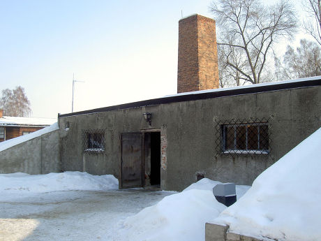 Auschwitz 1 Concentration Camp Entrance Gas Editorial Stock Photo ...