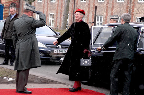Queen Margrethe Benig Greeted By Officer Editorial Stock Photo - Stock ...