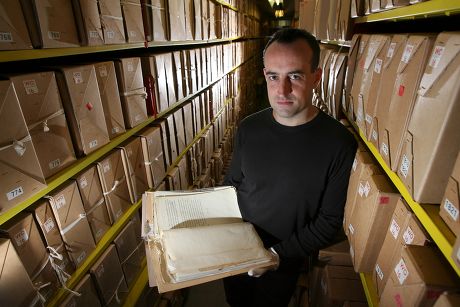 Historian Nick Barratt Looking Through File Editorial Stock Photo ...