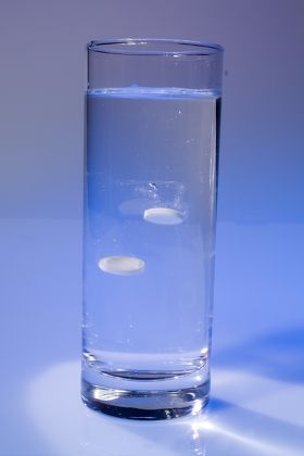 Pills Dissolving Glass Water Editorial Stock Photo - Stock Image ...