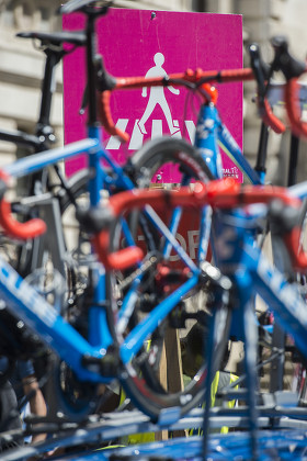 Bikes Support Vehicles Team Area Awaiting Editorial Stock Photo - Stock ...
