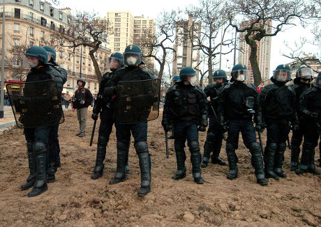 Police After March Against Jobs Plan Editorial Stock Photo - Stock ...