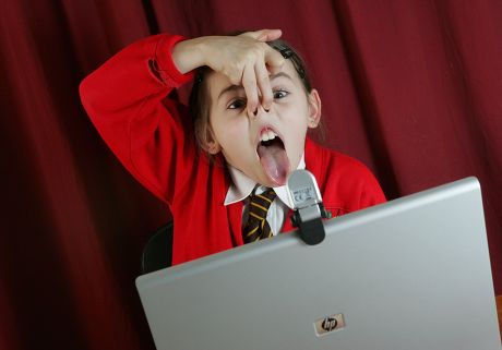 Model Released Young Girl Pulls Funny Editorial Stock Photo - Stock ...