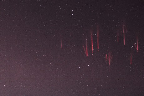 Red Sprites Sky Editorial Stock Photo - Stock Image | Shutterstock