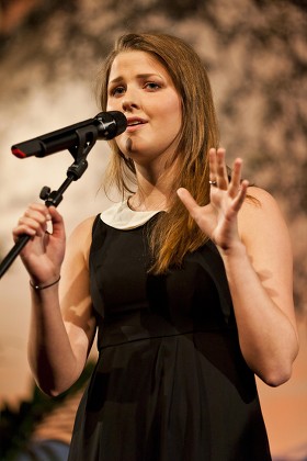 Norwegian Singer Frida Amundsen Performing Live Editorial Stock Photo ...