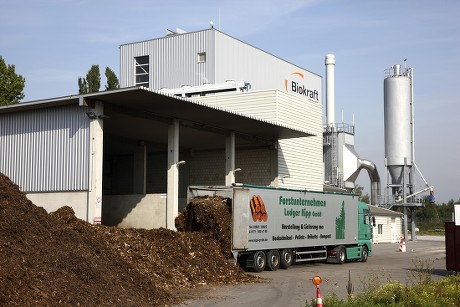 Delivery Area Temporary Storage Wood Chips Editorial Stock Photo ...