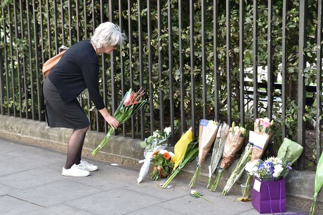 Flowers Tributes Crime Scene Knifing Russell Editorial Stock Photo ...