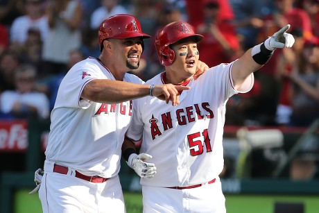 Los Angeles Angels First Baseman Jiman Editorial Stock Photo - Stock ...