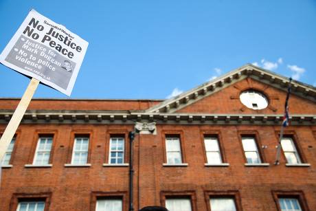 Placard Outside Tottenham Police Station Editorial Stock Photo - Stock ...