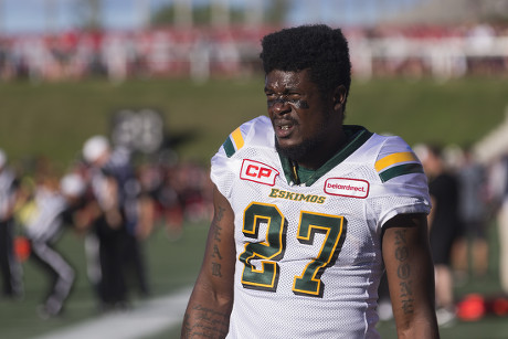 Edmonton Eskimos Defensive Back Mike Dubuisson Editorial Stock Photo ...