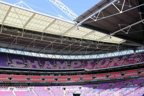 Leicester End Wembley Prematch During Leicester Editorial Stock Photo ...