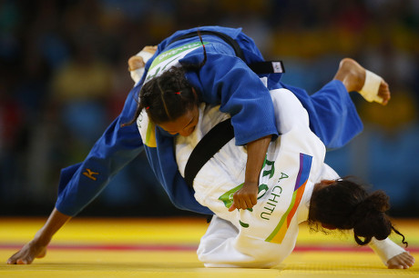 Brazilian Judoka Erika Miranda Blue Competes Editorial Stock Photo ...