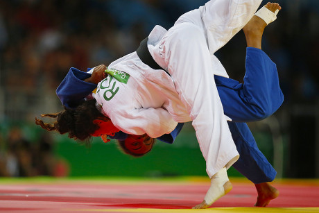 Brazilian Judoka Erika Miranda Blue Competes Editorial Stock Photo ...