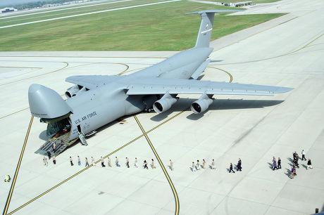 C5 GALAXY AIRCRAFT OF THE AMERICAN AIR FORCE Stock Pictures, Editorial ...