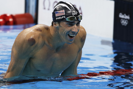United States Michael Phelps Celebrates Winning Editorial Stock Photo ...