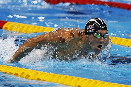 United States Michael Phelps Celebrates Winning Editorial Stock Photo ...