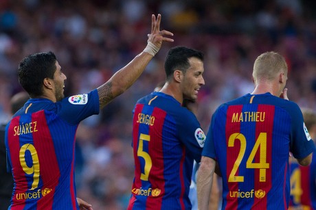 FC Barcelona vs Sampdoria - 10 Aug 2016 Stock Pictures, Editorial ...